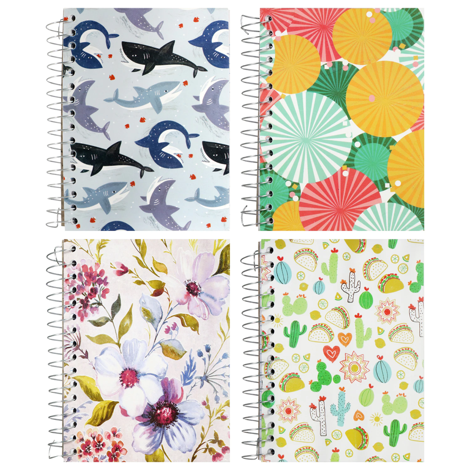 Spiral Bound Fat Notebooks, 180 Pages - JJ Gold International Spiral Bound Fat Notebooks, 180 Pages - JJ Gold International